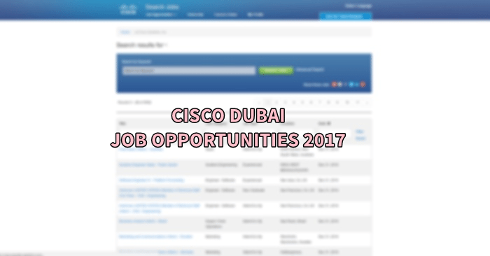 Cisco Systems Hiring in 2025 | Dubai OFW