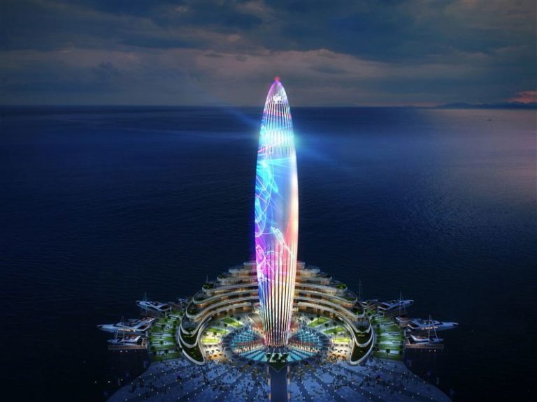 Soon to Rise: Dubai Harbour, a Project which includes a Light House ...