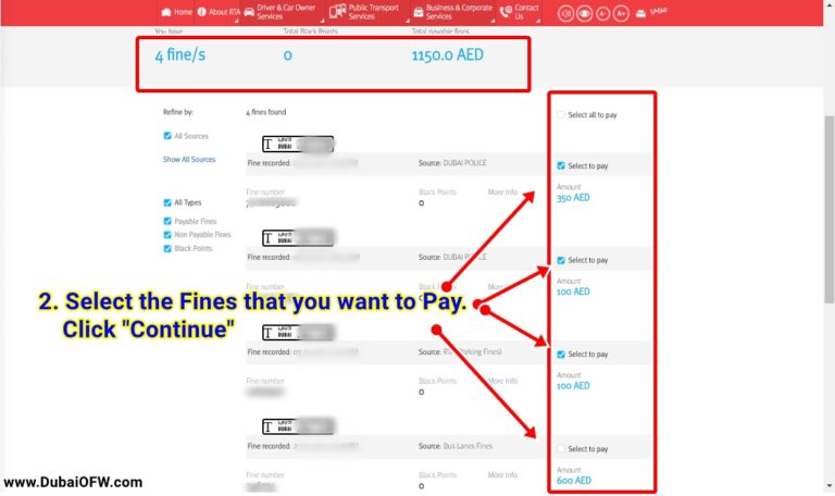 How to Pay your Dubai Traffic Fines Online | Dubai OFW