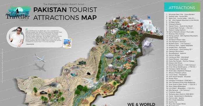 Dubai Expat Creates Detailed Tourist Attraction Map of Pakistan | Dubai OFW