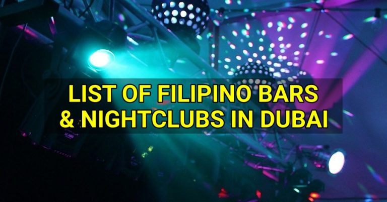 10 Best Filipino Bars and Night Clubs in Dubai | Dubai OFW