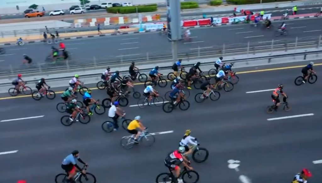 IN PHOTOS: Sheikh Hamdan Leads Dubai Ride Cyclists on Sheikh Zayed Road ...