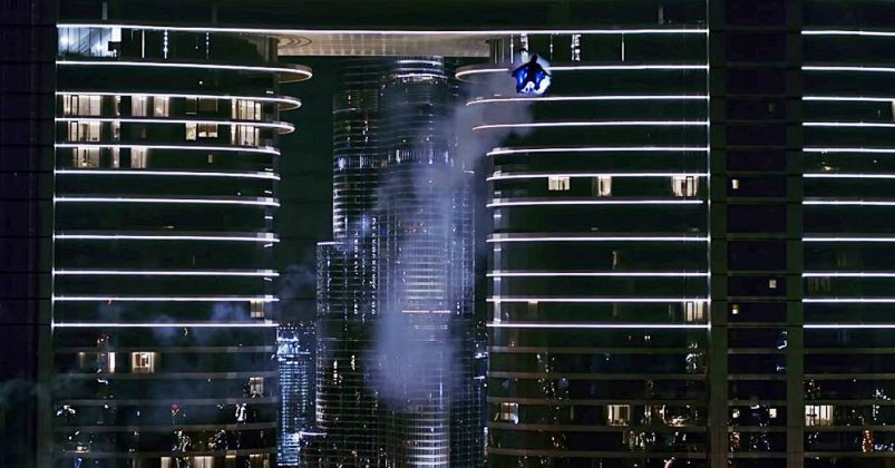 WATCH: XDubai Athletes Basejump from Burj Khalifa at Night | Dubai OFW