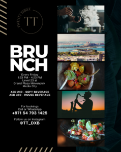 TWENTY THREE Rooftop Bar Friday Brunch Experience | Dubai OFW