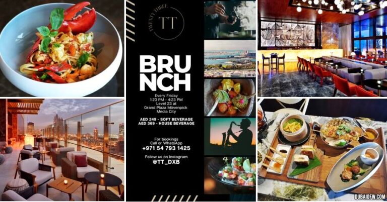 TWENTY THREE Rooftop Bar Friday Brunch Experience | Dubai OFW