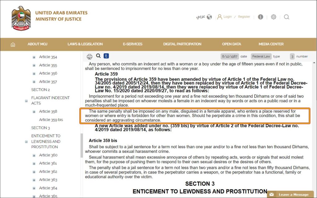 Cross-dressing is Illegal in UAE | Dubai OFW