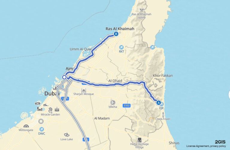 Fujairah to Ras Al Khaimah Bus Timings | Dubai OFW