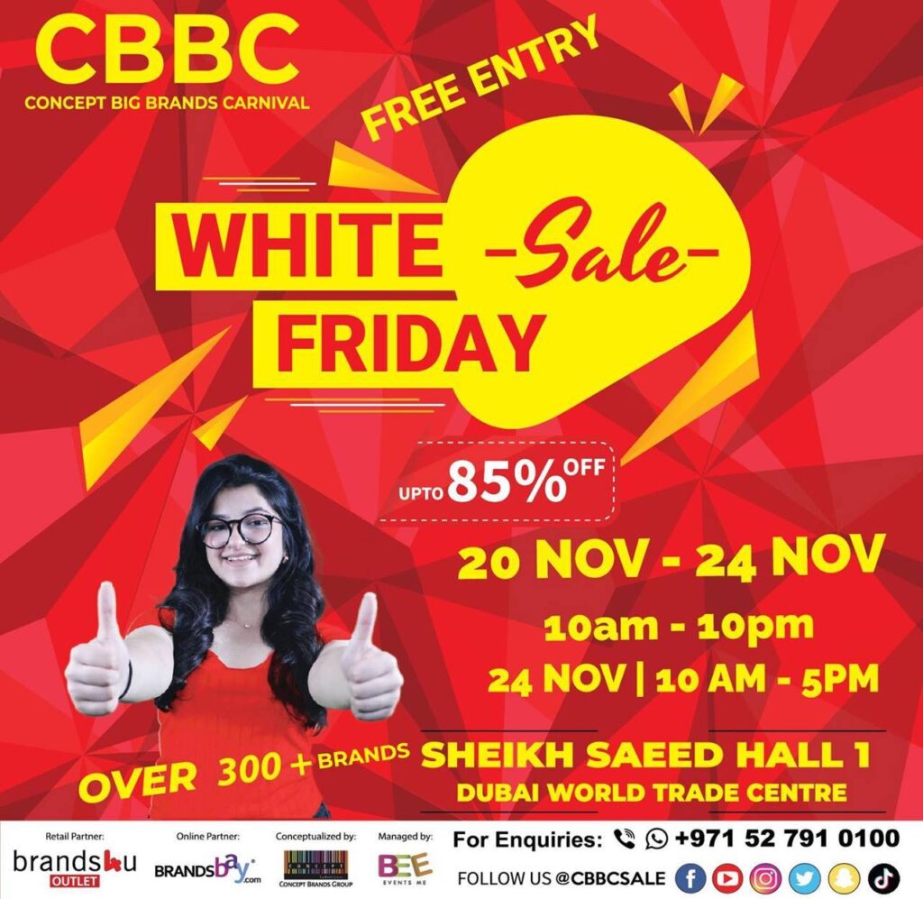 CBBC White Friday Sale November 20-24, 2023 at DWTC | Dubai OFW