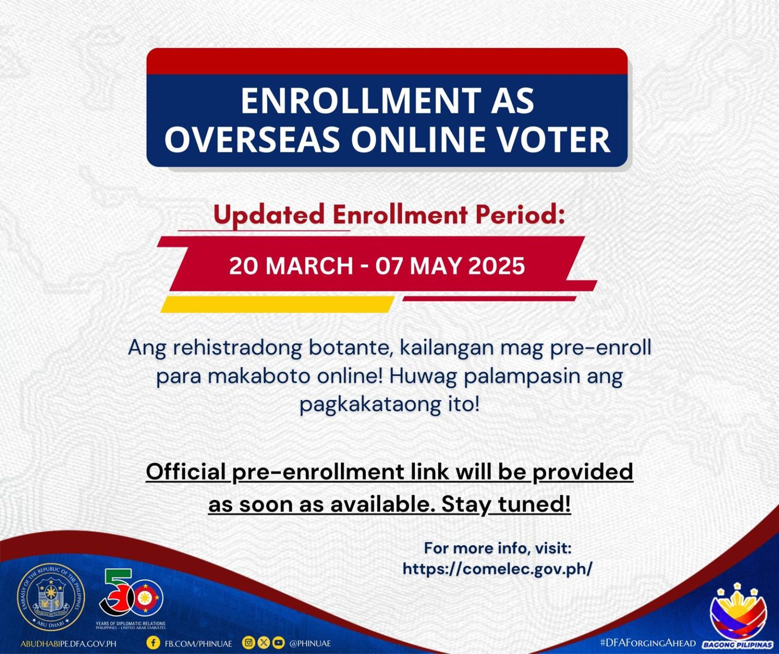 OFW Voters Urged to Enroll for Internet Voting for Upcoming PH ...